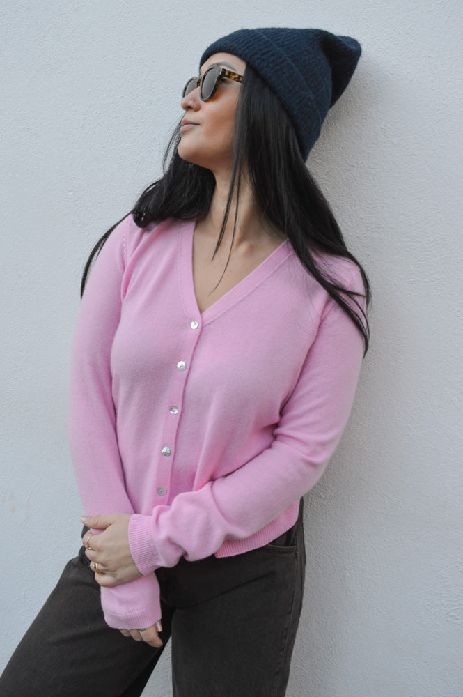 Numph Kasha Pink Cosmos Cardigan – The Mercantile London