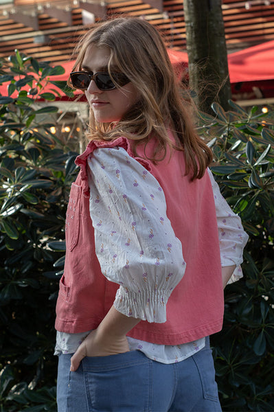 Seventy + Mochi Dear Pablo Mineral Red Waistcoat | The Mercantile London